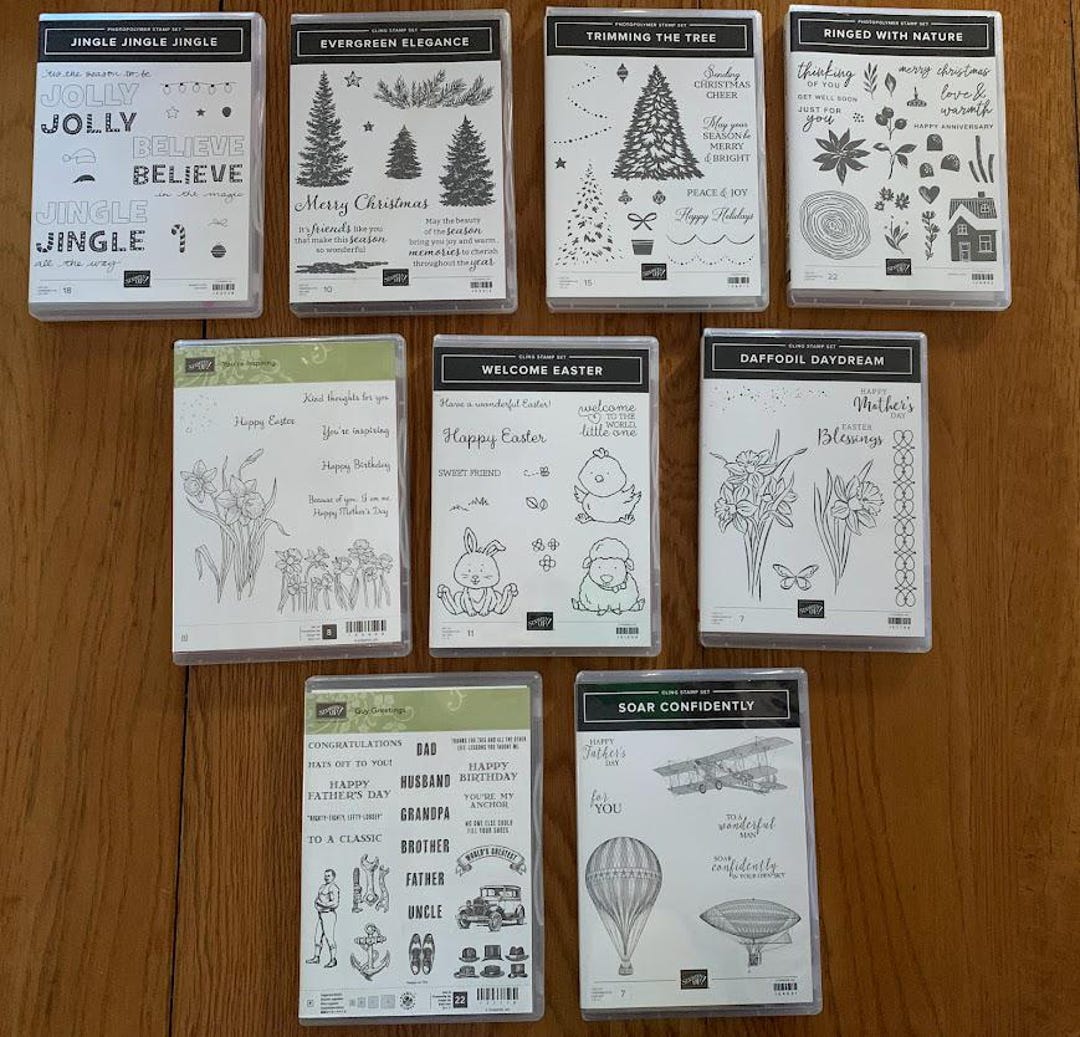 Retired Stampin' Up! Holiday Stamp Sets, Christmas, Easter, Mother's ...