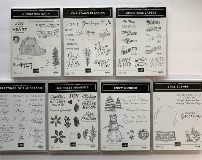 Retired Stampin' Up! Holiday Stamp Sets, Christmas, Easter, Mother's ...