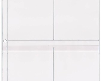 6-Pocket Clear Vinyl Binder Page with Flaps SPT600-6F | Etsy