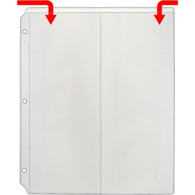 Stamp Sheet Protector – Vinyl 3-ring Binder Pages, 4.25" X 11" Pockets ...