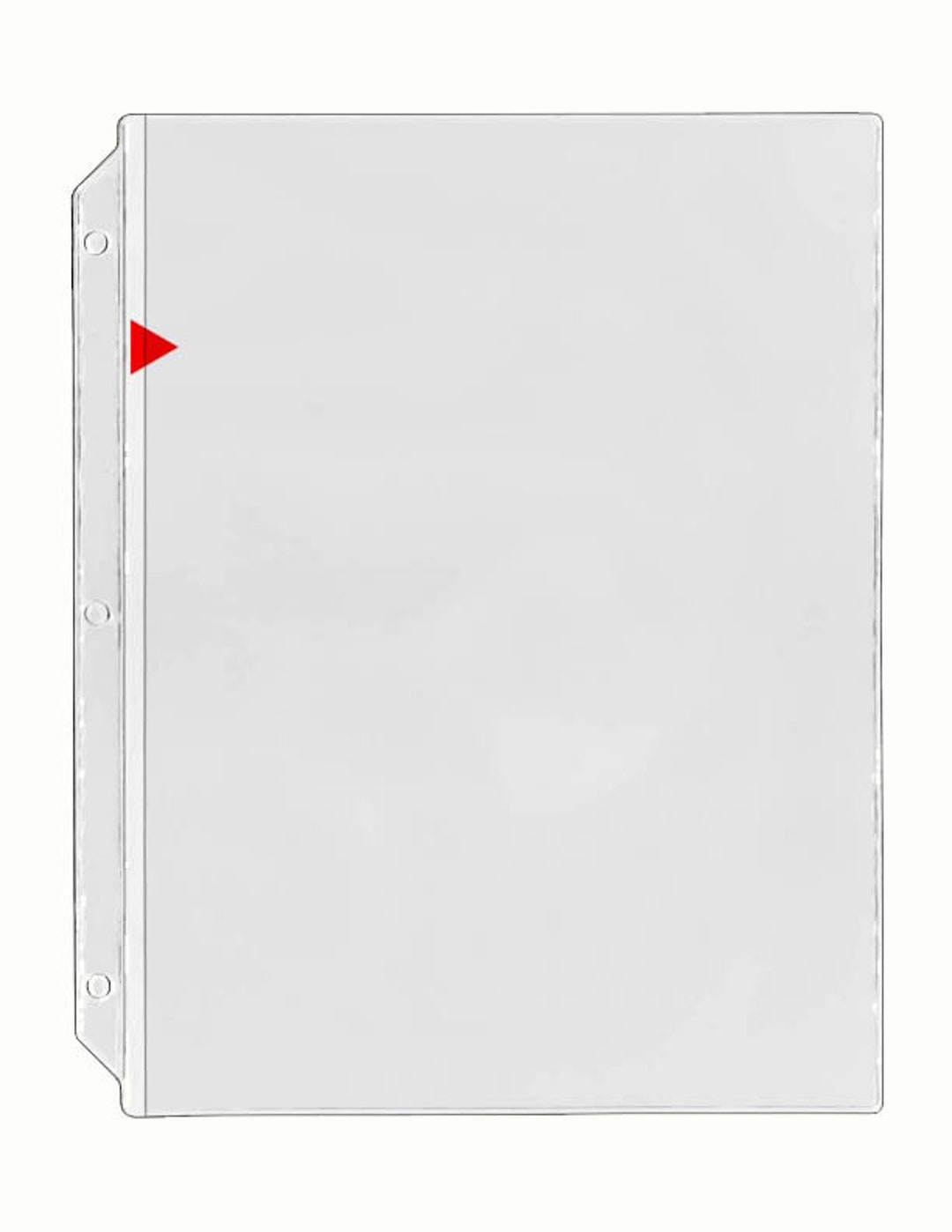 8 1/2" X 11" Vinyl Sheet Protector - Open Long Side - 10 Pack (VH1425L ...