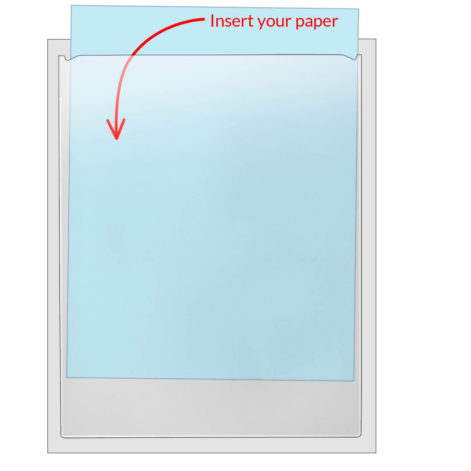 8.5" X 11" Peel & Stick Letter Size Pocket - Crystal-clear, Archival ...