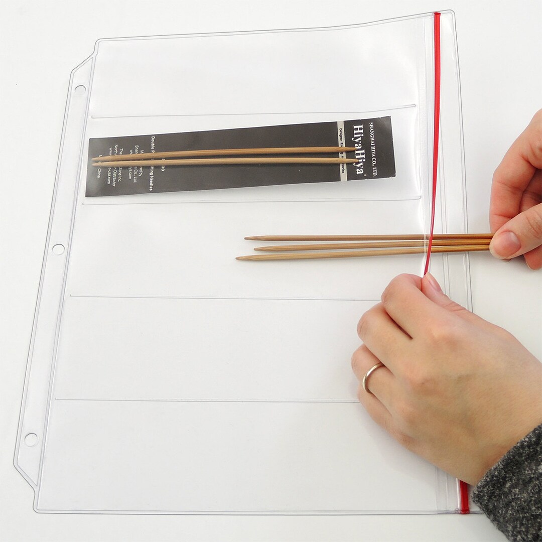 Storesmart Binder Page for Double Point Needles Holds 5 Needles per ...