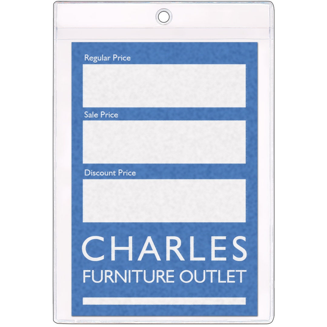 Storesmart - Plastic Furniture Tag Holders - 5" X 7" - Open Short Side ...
