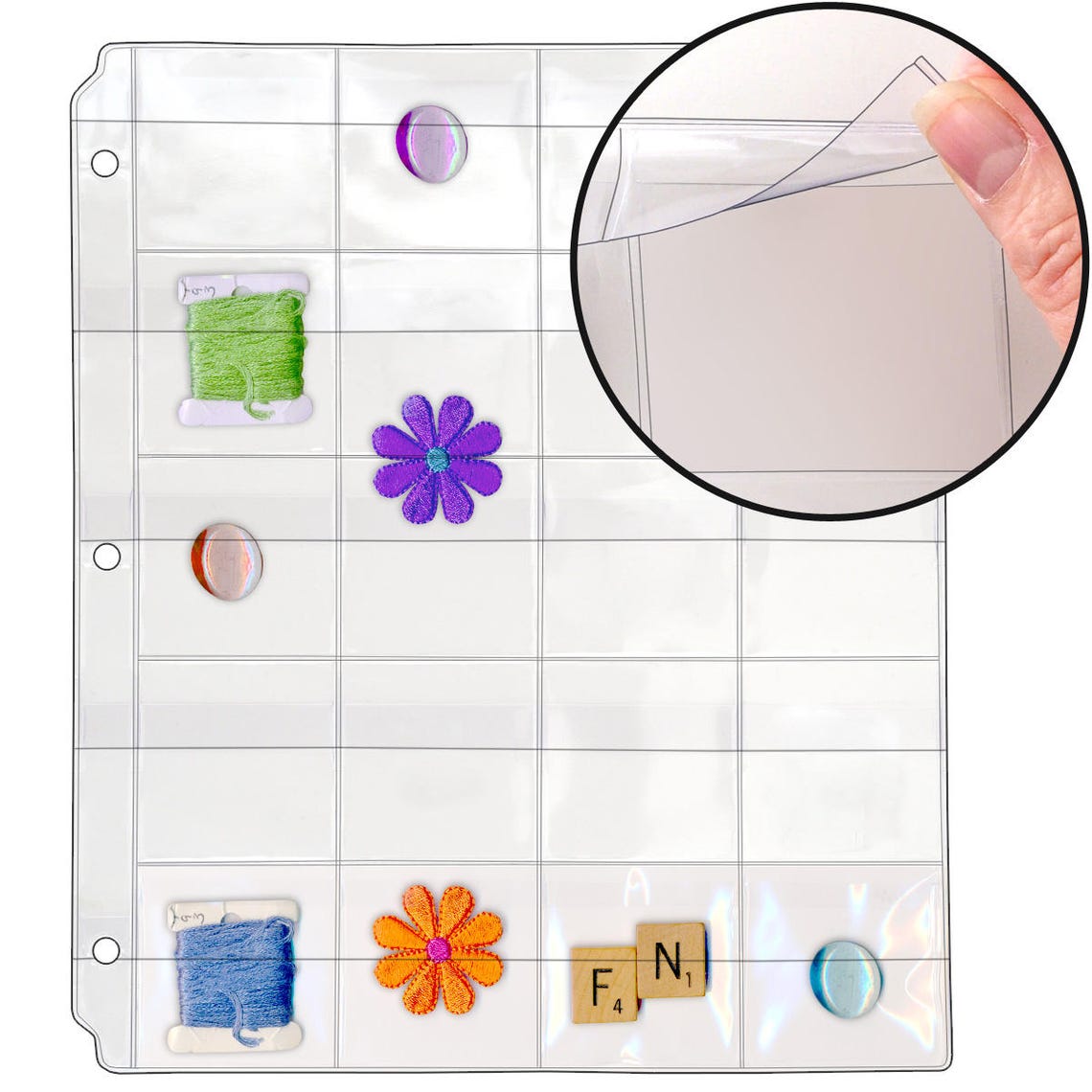 Binder Page for Crafts Top Load With Flaps VH1173F-CRFT - Etsy