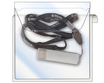 Storesmart Flash Drive Pocket With Flap Peel & Stick | Etsy