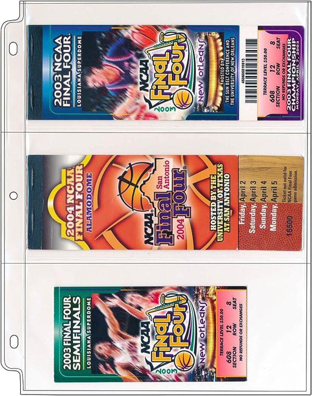 3-pocket Event Ticket Page for 3-ring Binders (ET3P) - Etsy