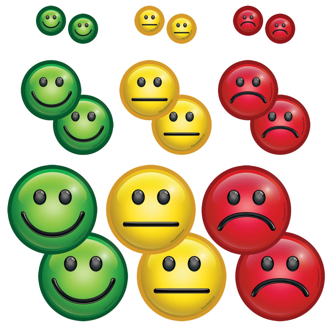 Storesmart - Mood Magnets for Status Visualization - 18-pack - 3 Sizes ...