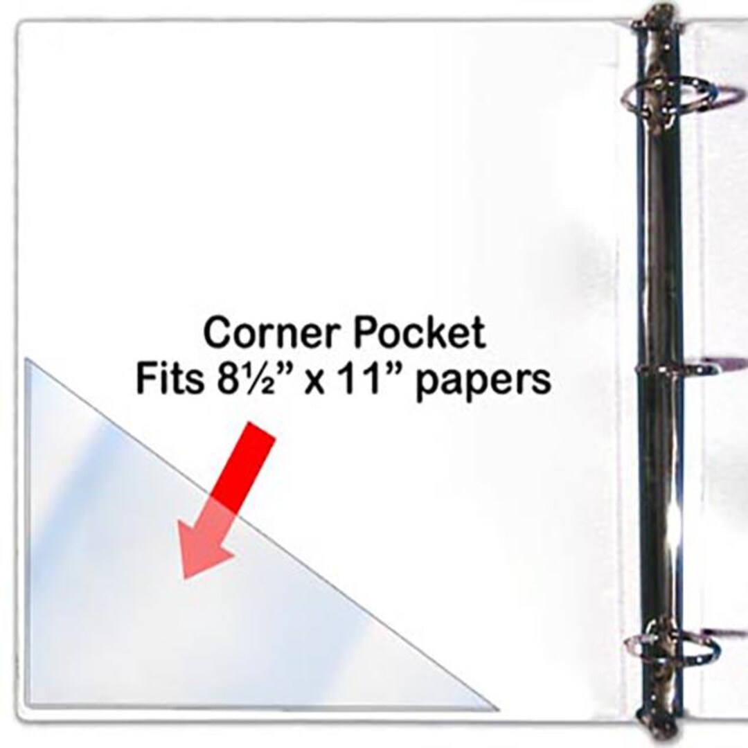 Peel & Stick Corner Pockets 7" X 7" - 12 Pack (STB2667) - Etsy