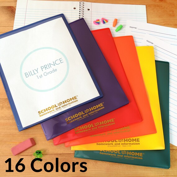 School / Home Folders Archival Durable Plastic Homework - Etsy