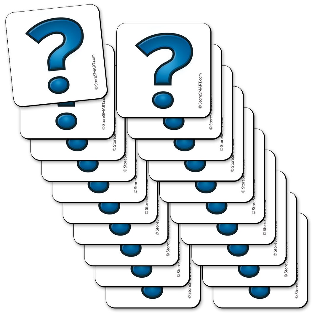 Storesmart Question Mark Magnet - 1 1/4" Square - (QST125-B) - Etsy