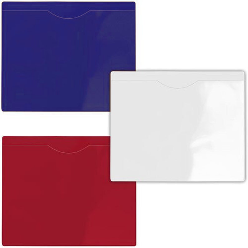 Storesmart - File Jackets - Plastic Back, Clear Plastic Front - (FJ85 ...