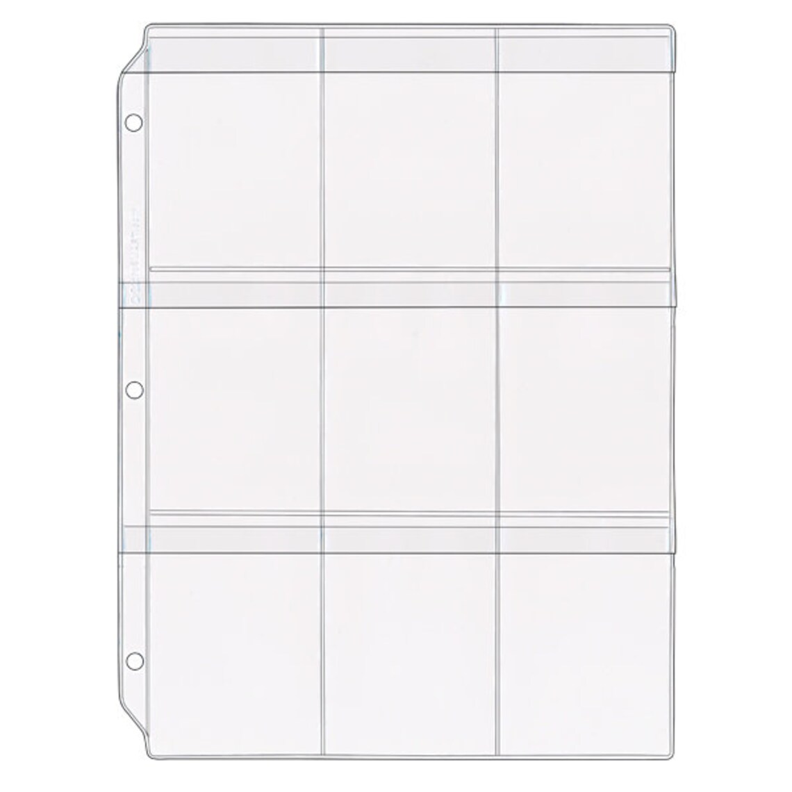 Storesmart Key Holder - Clear Vinyl Binder Pages - Top Load With Flaps ...