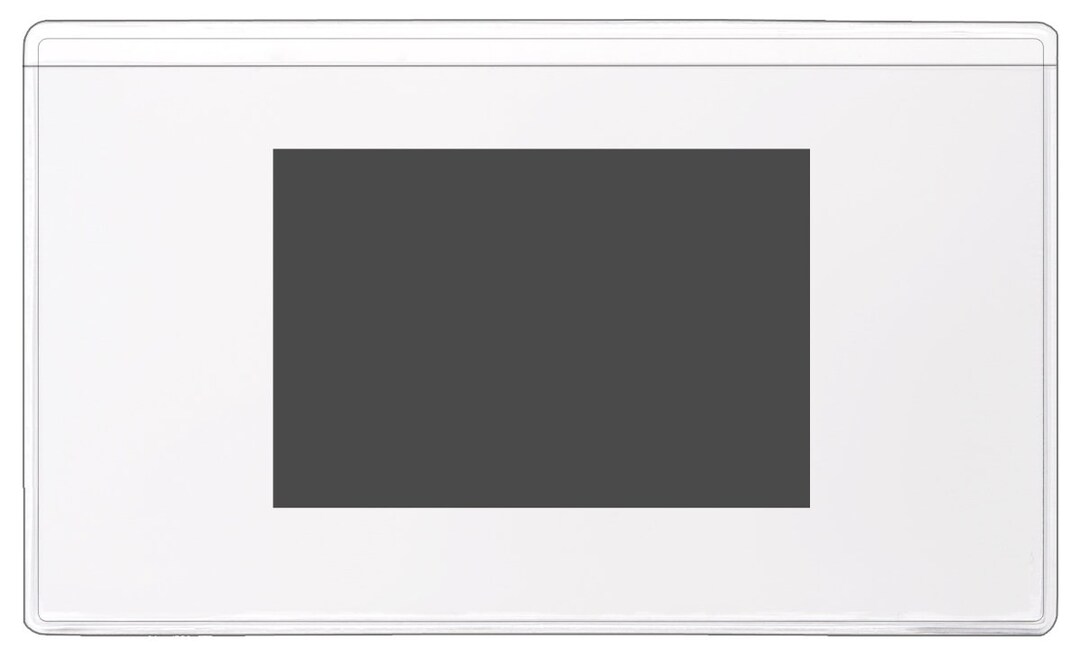 Storesmart - Clear Plastic 3" X 5" Pockets - Magnetic Back - Open Long ...