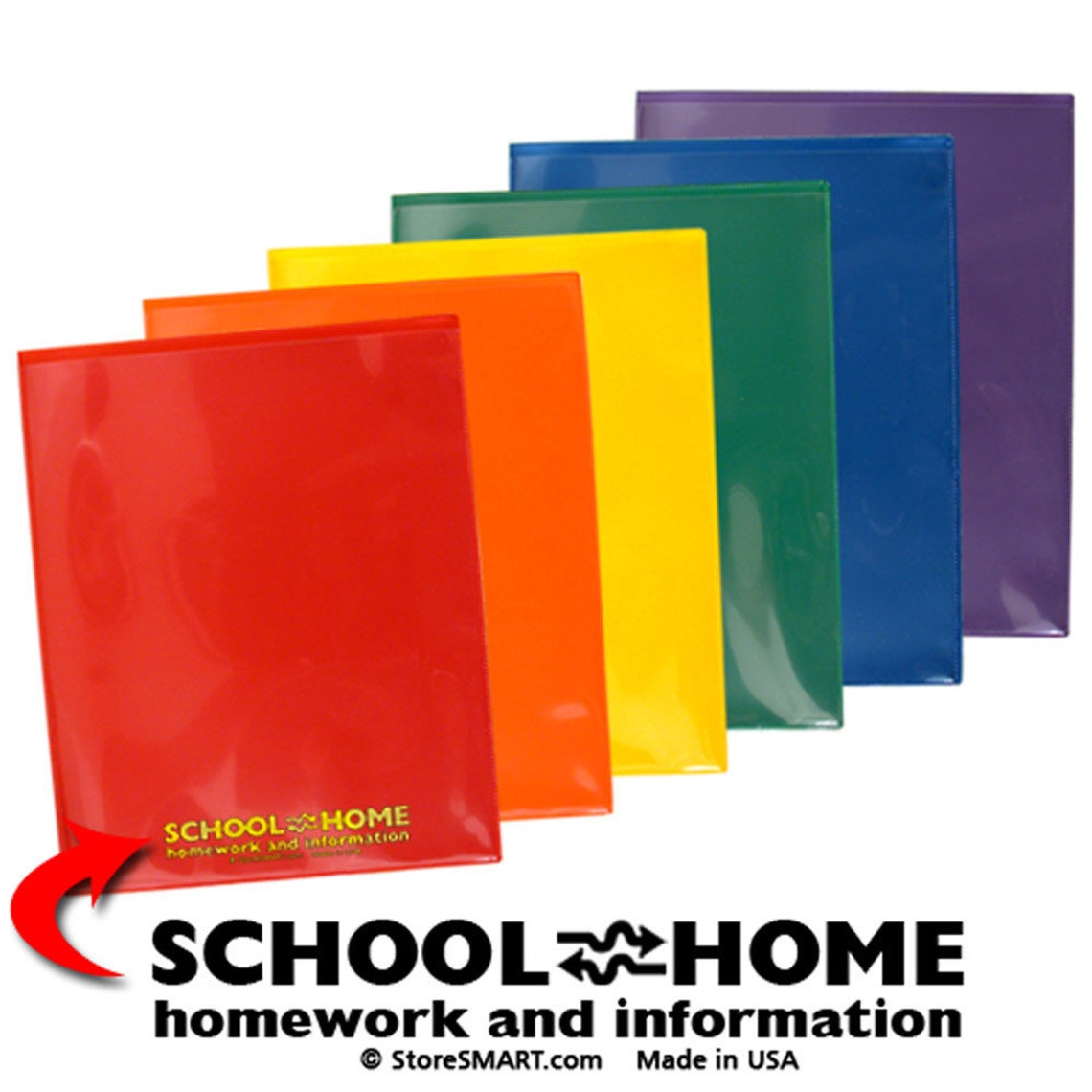 School / Home Folders 6-pack 6 Colors Letter-size Twin - Etsy