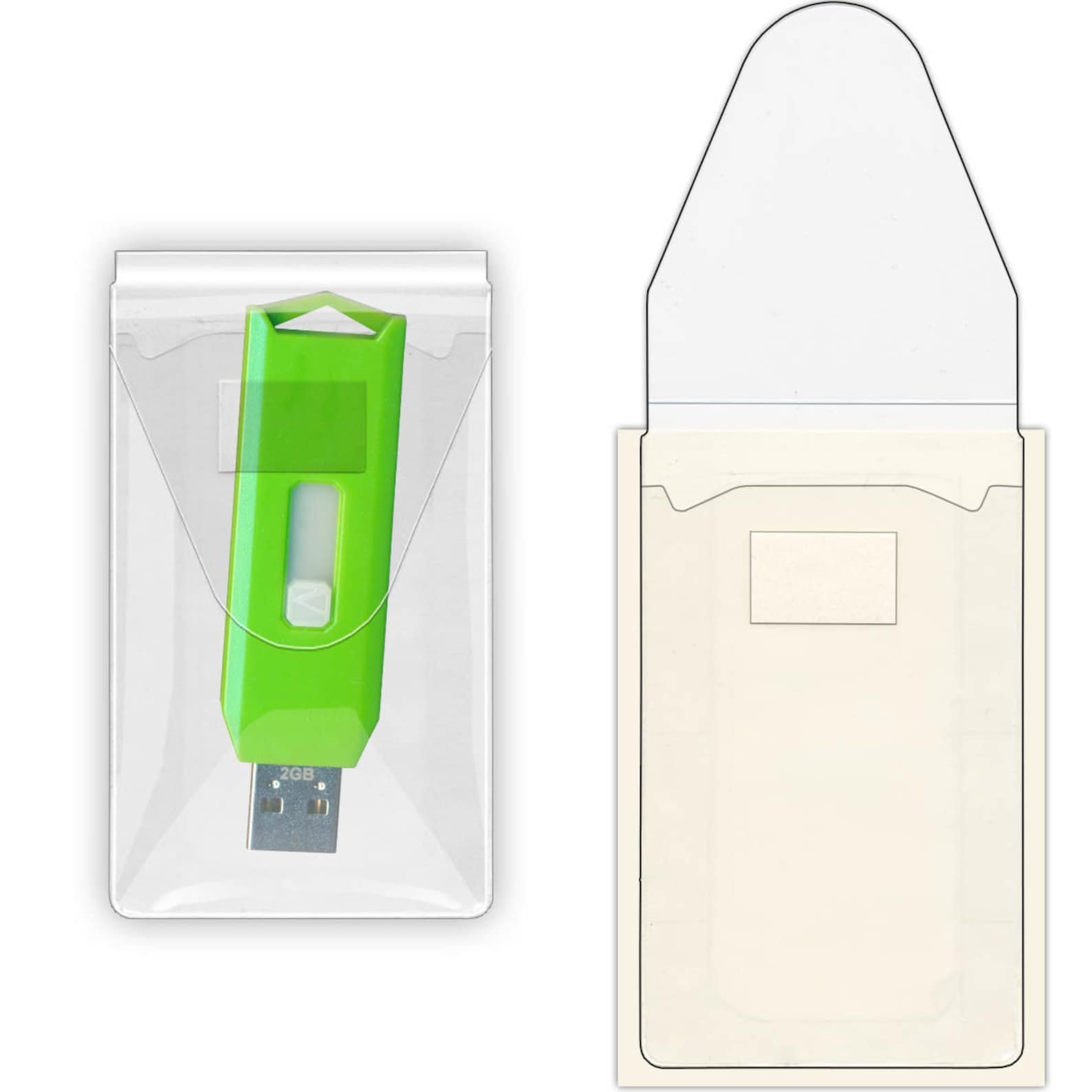 Storesmart - USB Flash Drive Holders - Peel & Stick Strip With ...