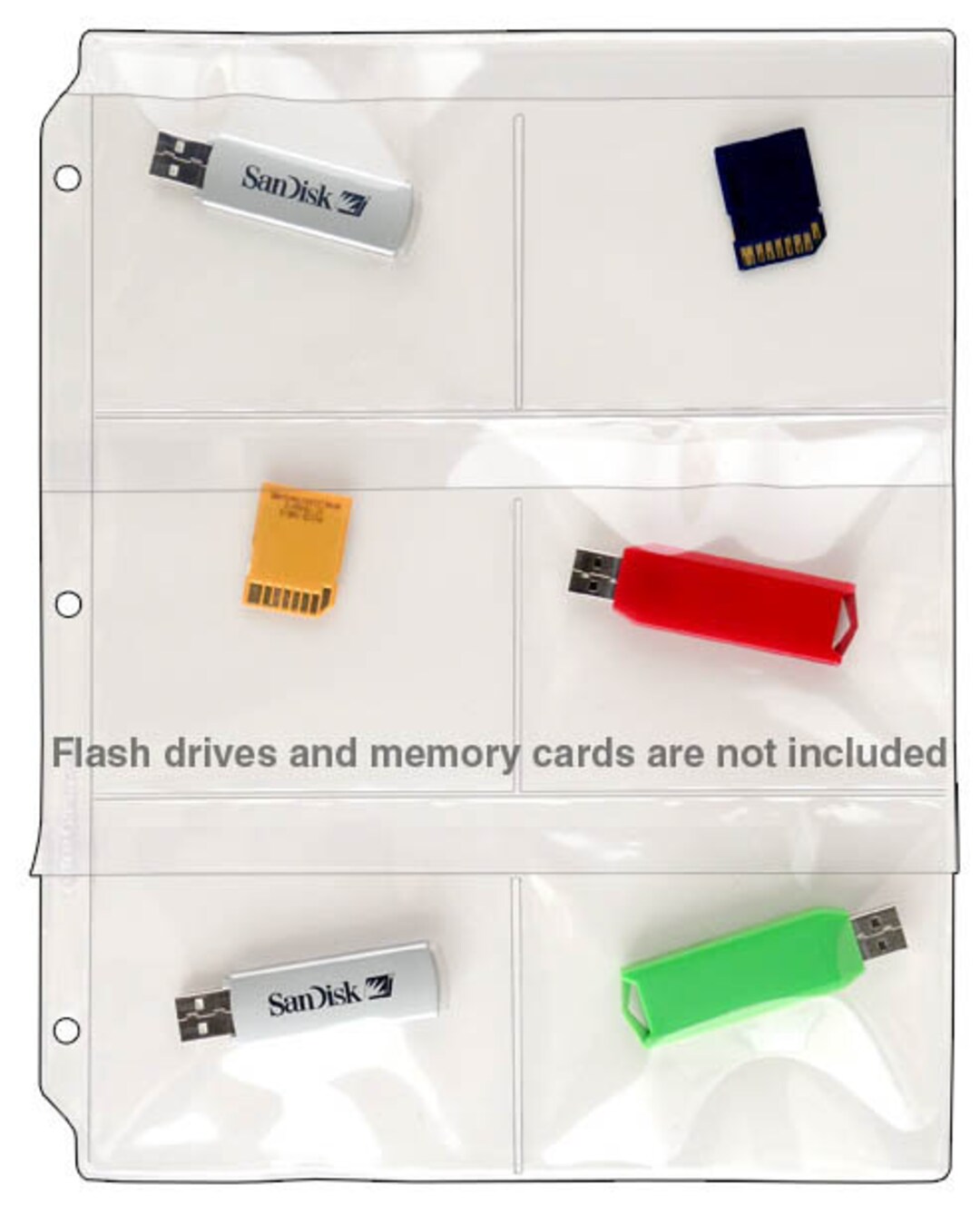 6-pocket Clear Vinyl Binder Page With Flaps - (SPT600-6F) - Etsy