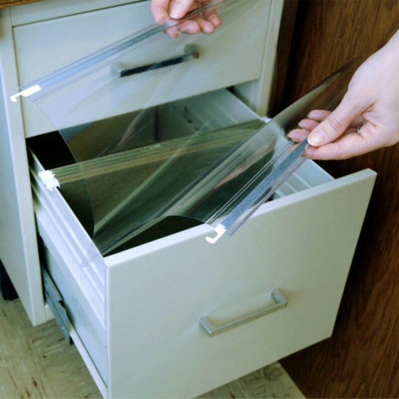 Clear Hanging File Folder With Two Sturdy Metal Rods RHF231C - Etsy