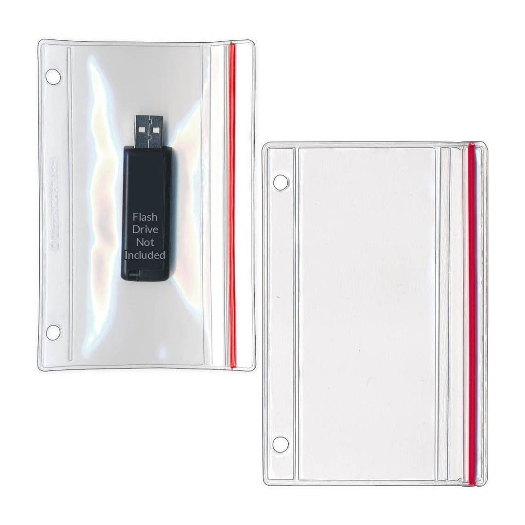 USB Flash Drive Zip Case - 2 1/8" X 5 1/8" - (r1831-flash)-(drive Not ...