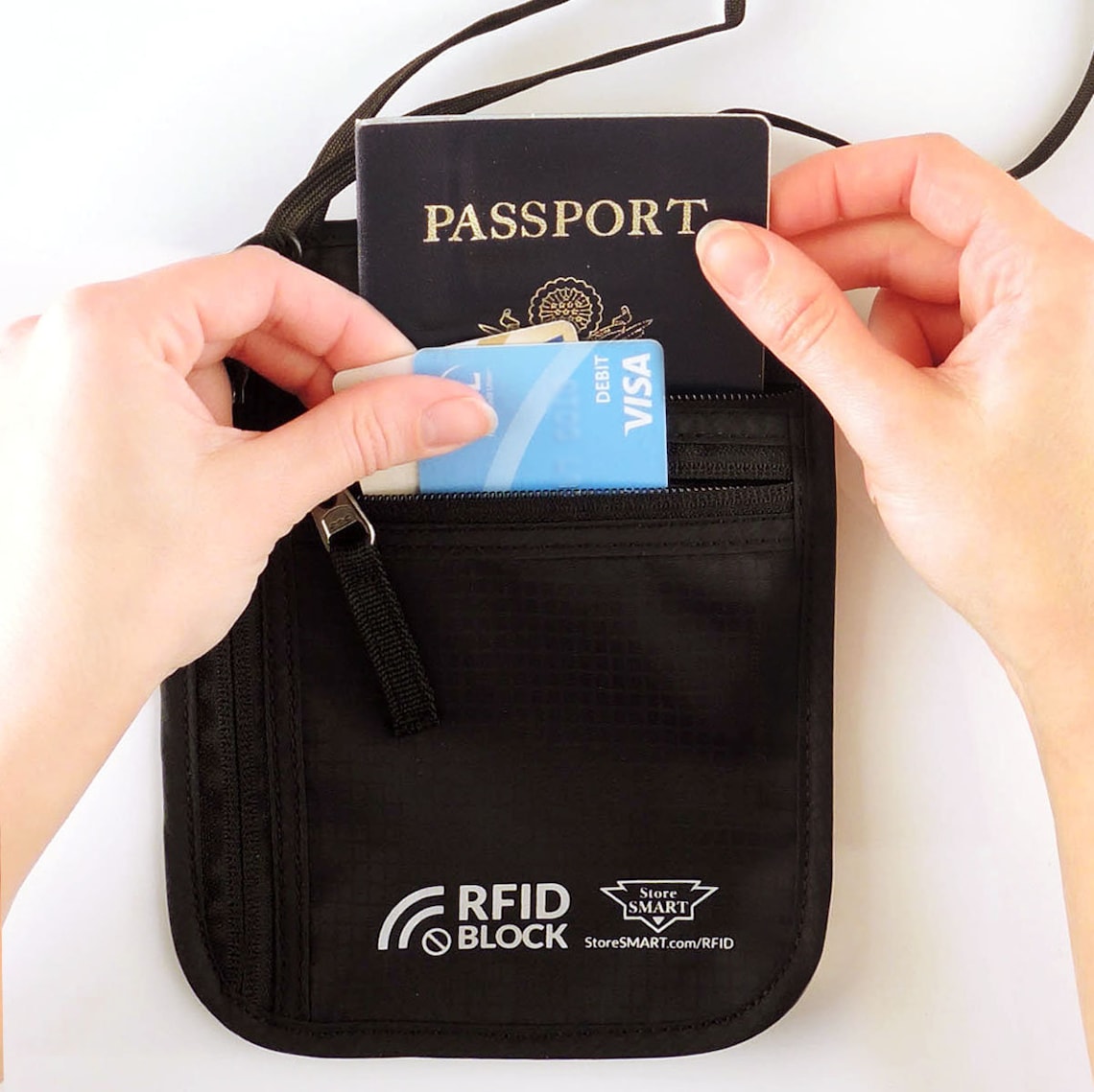 Rfid-blocking Travel Neck Pouch - RFIDBAG - Etsy