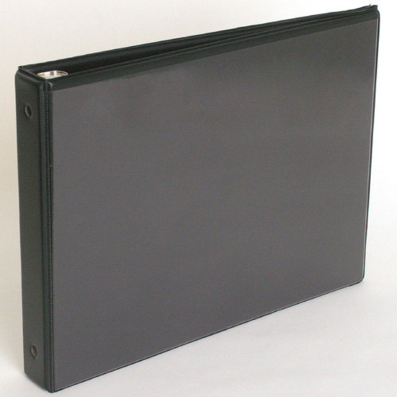 Flip Chart Easel Presentation Binder - Portrait / Vertical - Black ...