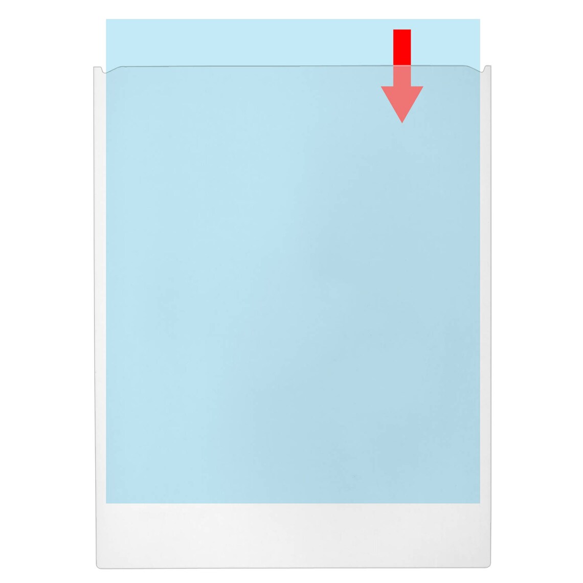 8.5" X 11" Peel & Stick Letter Size Pocket - Crystal-clear, Archival ...