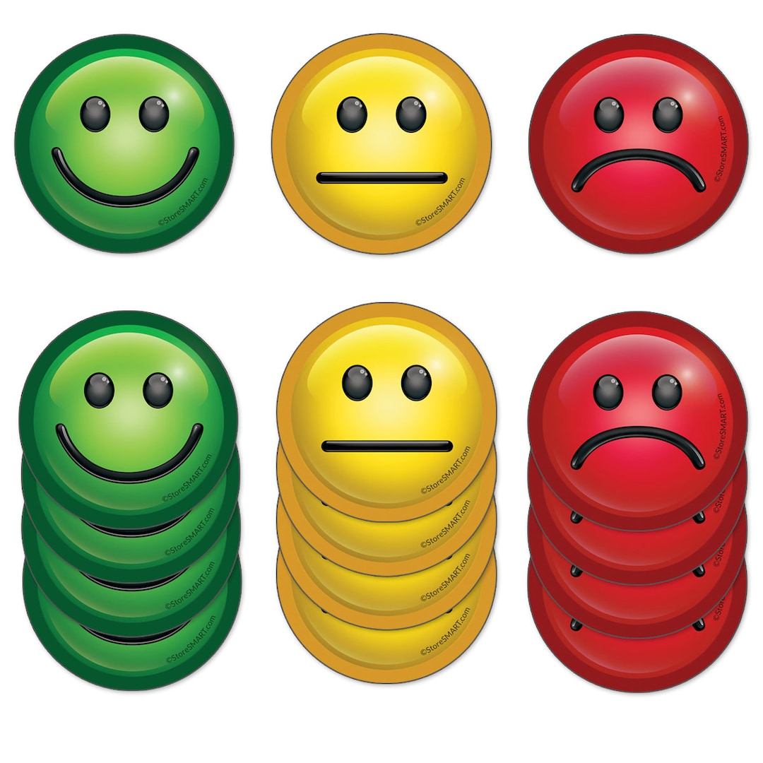 2" Mood Magnets - Smiley Faces - Variety Pack - (FACE2-VP) - Etsy