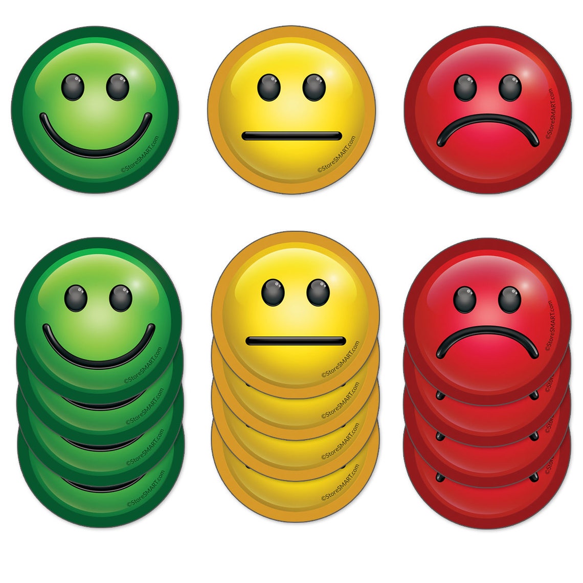 2 Mood Magnets Smiley Faces Variety Pack - Etsy
