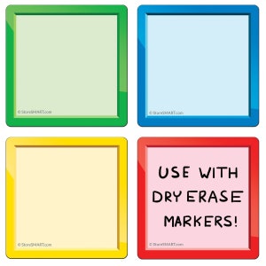 Storesmart - Smart Magnetic Note Cards - Variety Pack - (SMN3X3-VP) - Etsy