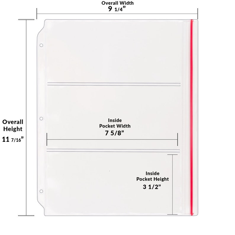 Storesmart - Multi-pocket Zipper Binder Page for Crafting & Knitting ...