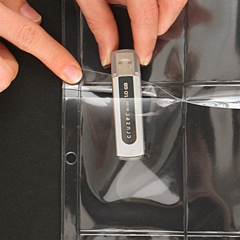 Storesmart Plastic Pages Memory SD Cards and Flash Drives Top Load With ...