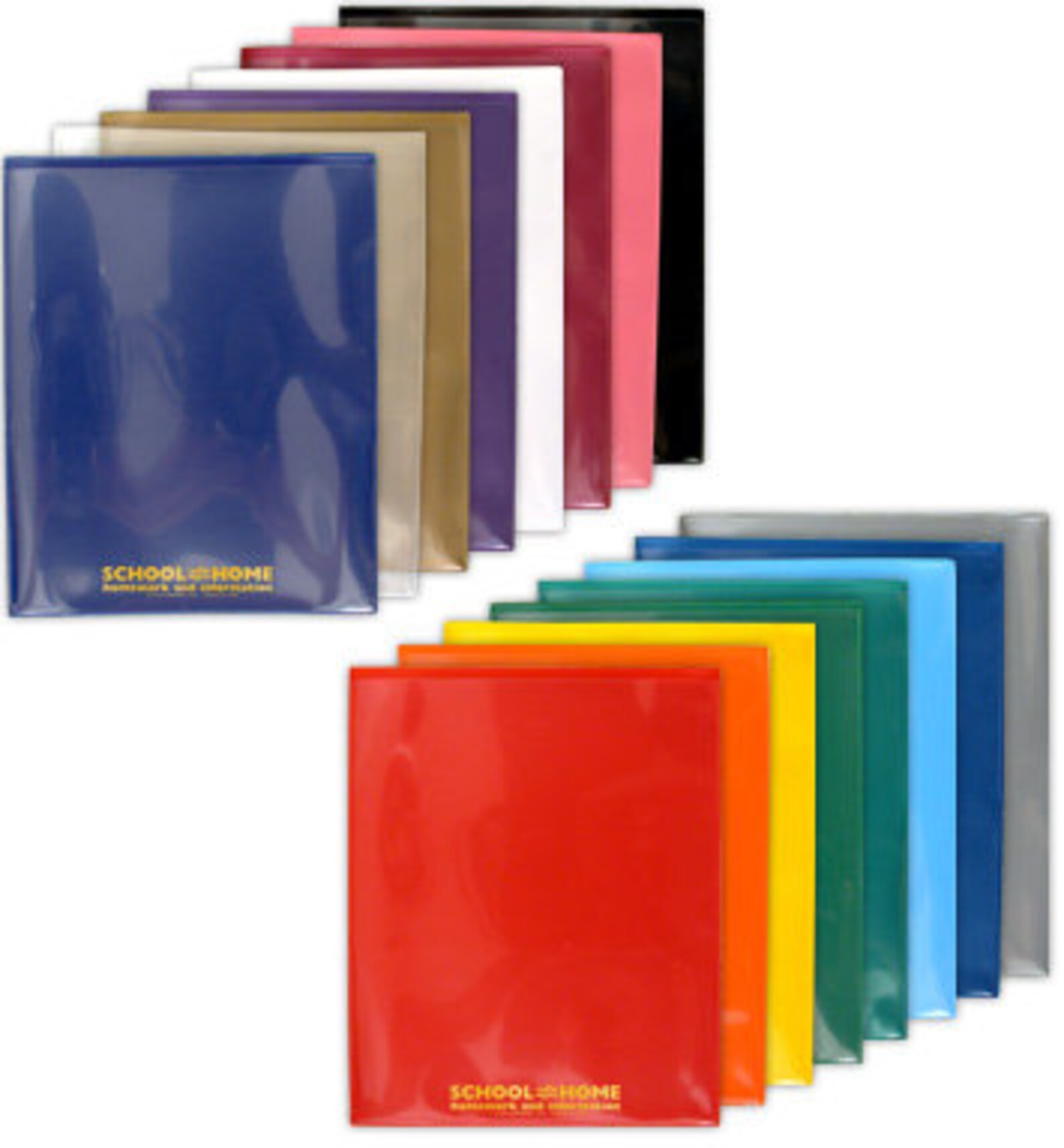 School / Home Folders - Archival Durable Plastic - Homework and ...