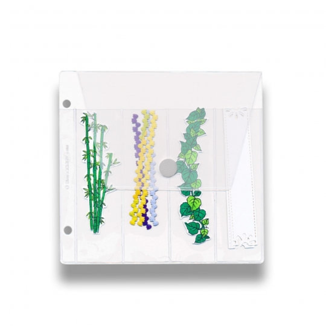4-pocket Binder Page With Flap - Velcro® Closure - 6" X 6" (DP4256-CARD ...