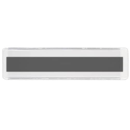 STORE SMART Clear Plastic Shelf Tag/label Holder Magnetic Back 1 X 4 ...