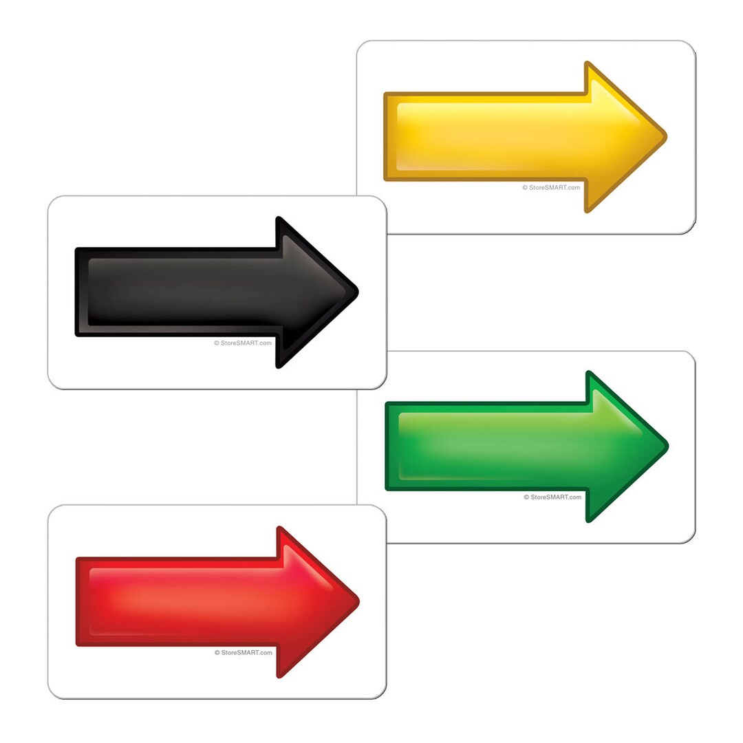 Storesmart - Arrow Magnets Variety Pack - 2" X 3.5" - (ARROW2X3-VP) - Etsy