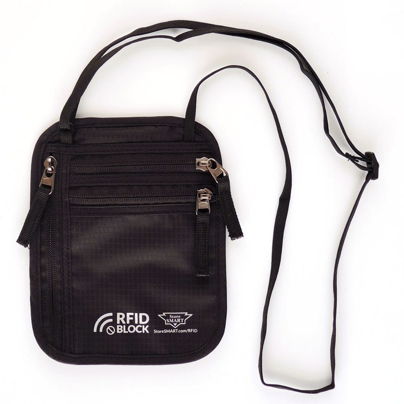 Rfid-blocking Travel Neck Pouch - RFIDBAG - Etsy