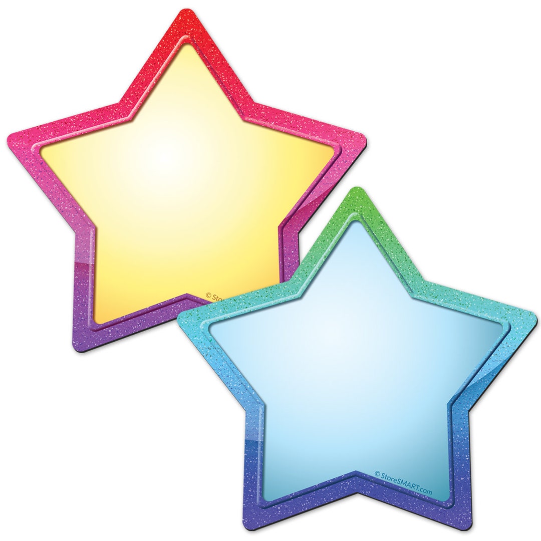 Storesmart Write-on Star Magnets - Variety 20-pack - 10 of Each Color ...
