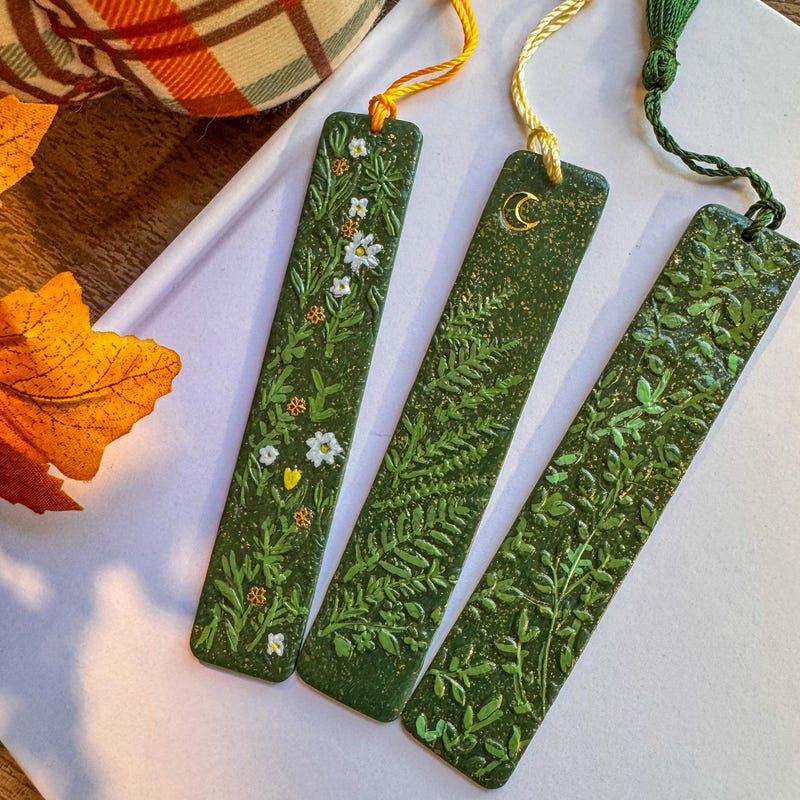 Polymer Clay Bookmarks - Etsy