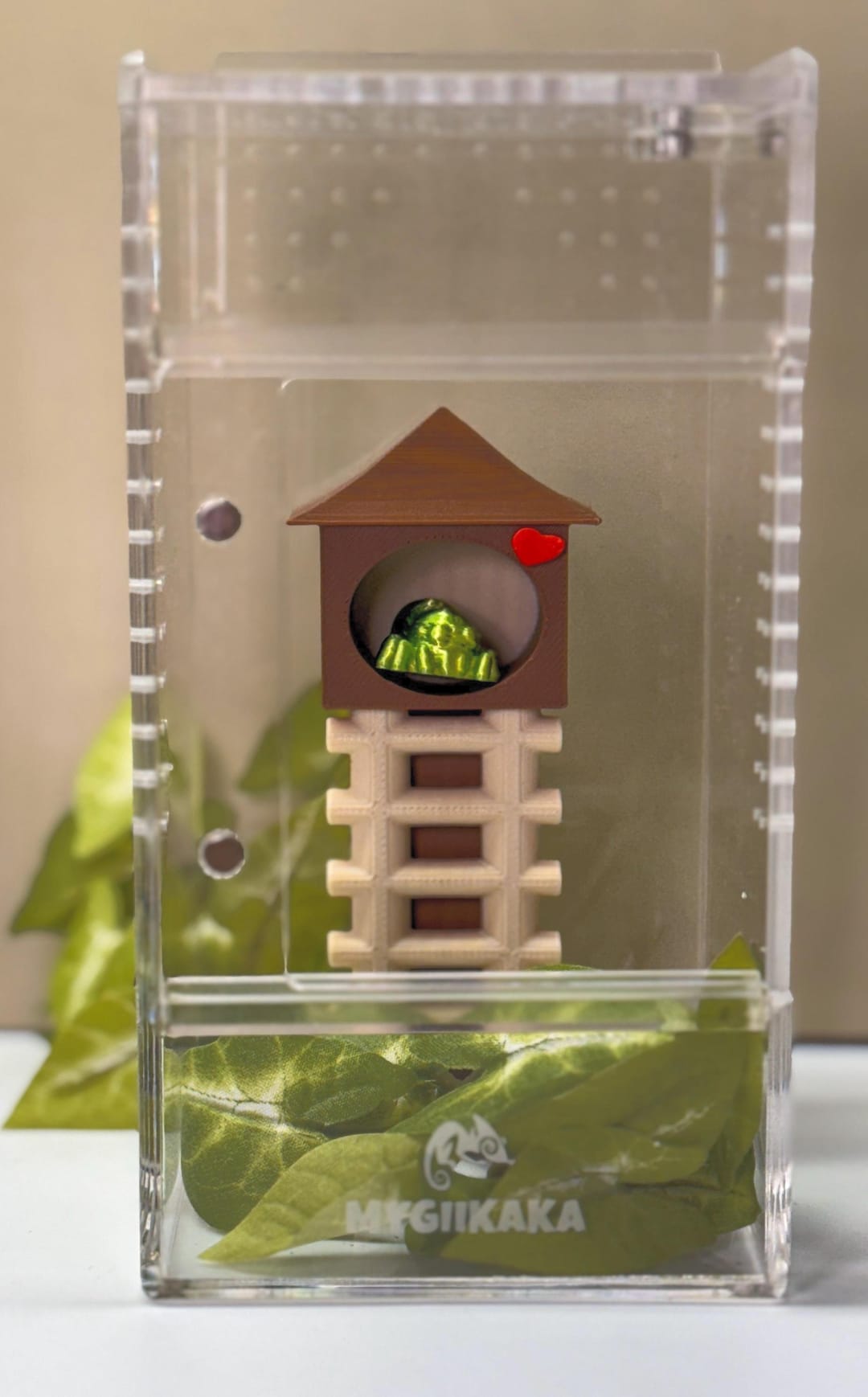 3D Printed Jumping Spider Hide With Ladder, Magnetic Enclosure ...