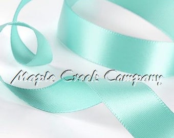 Aqua Satin Ribbon - Etsy