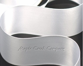 White Satin Ribbon | Etsy