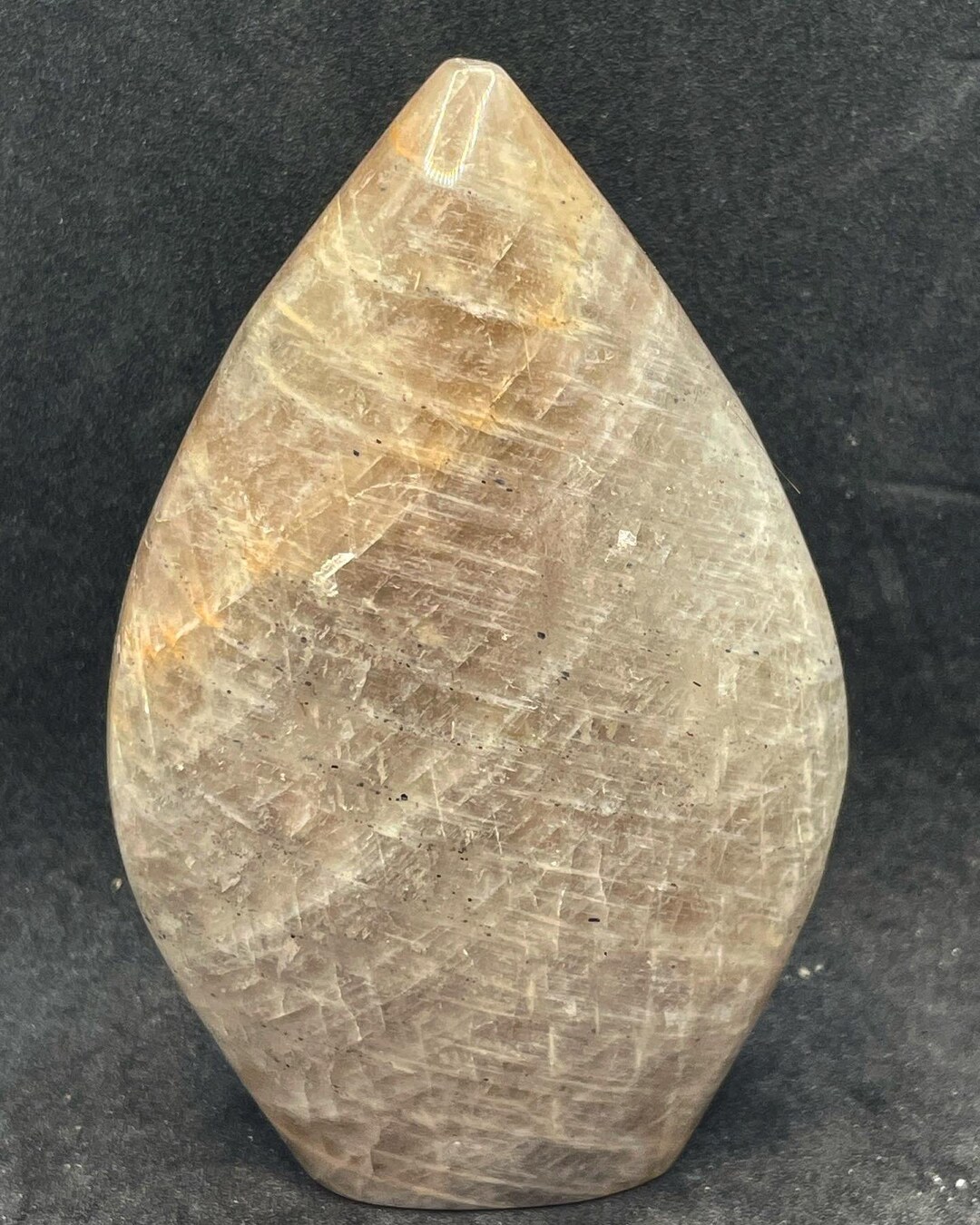 Moonstone Flame Freeform Crystal Carving - Etsy