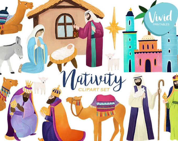 Nativity Scene Clipart Set, Instant Digital Download, Png Files - Etsy