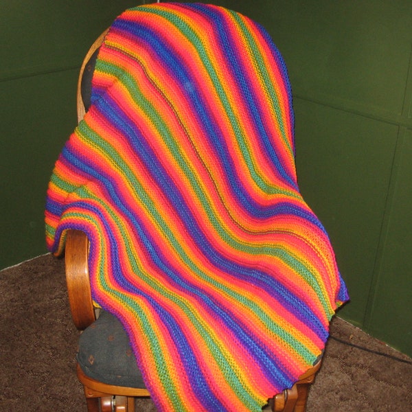 Rainbow Afghan - Etsy
