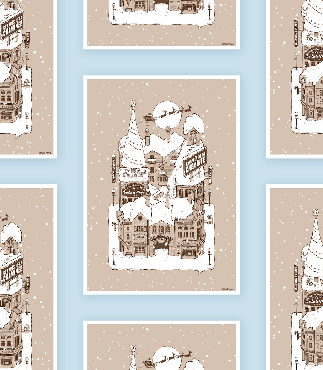 Christmas Village Map - Etsy