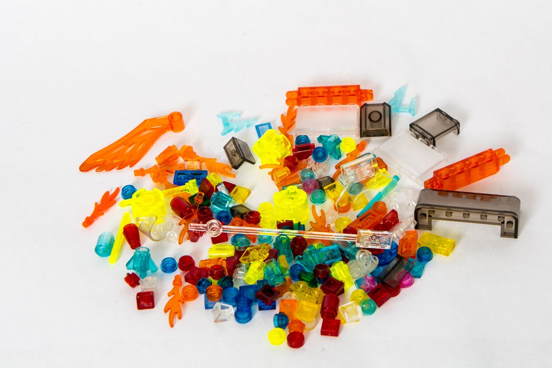LEGO® Bulk Translucent Random Lot 180 Specialty Color Parts Pieces - Etsy