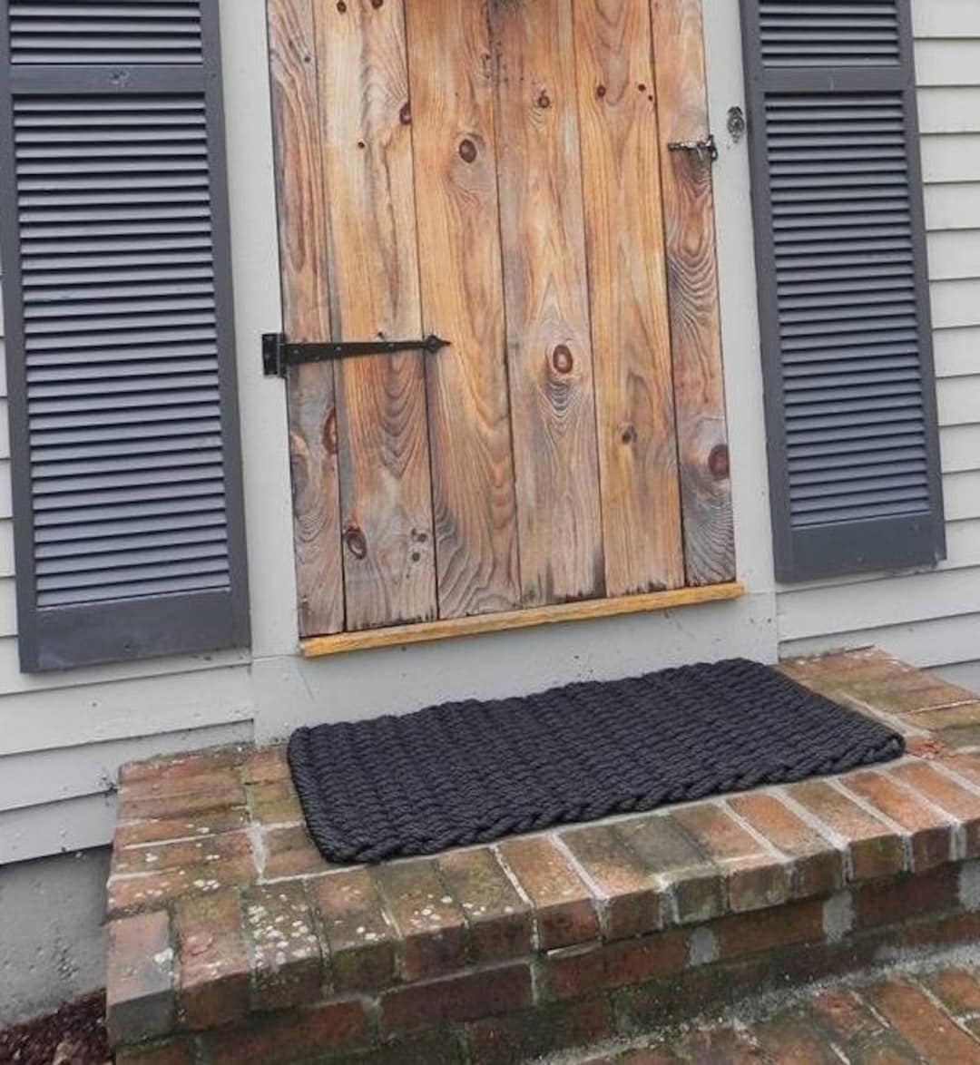 Basket Weave Rope Doormat: Nantucket Style, Made in USA - Etsy