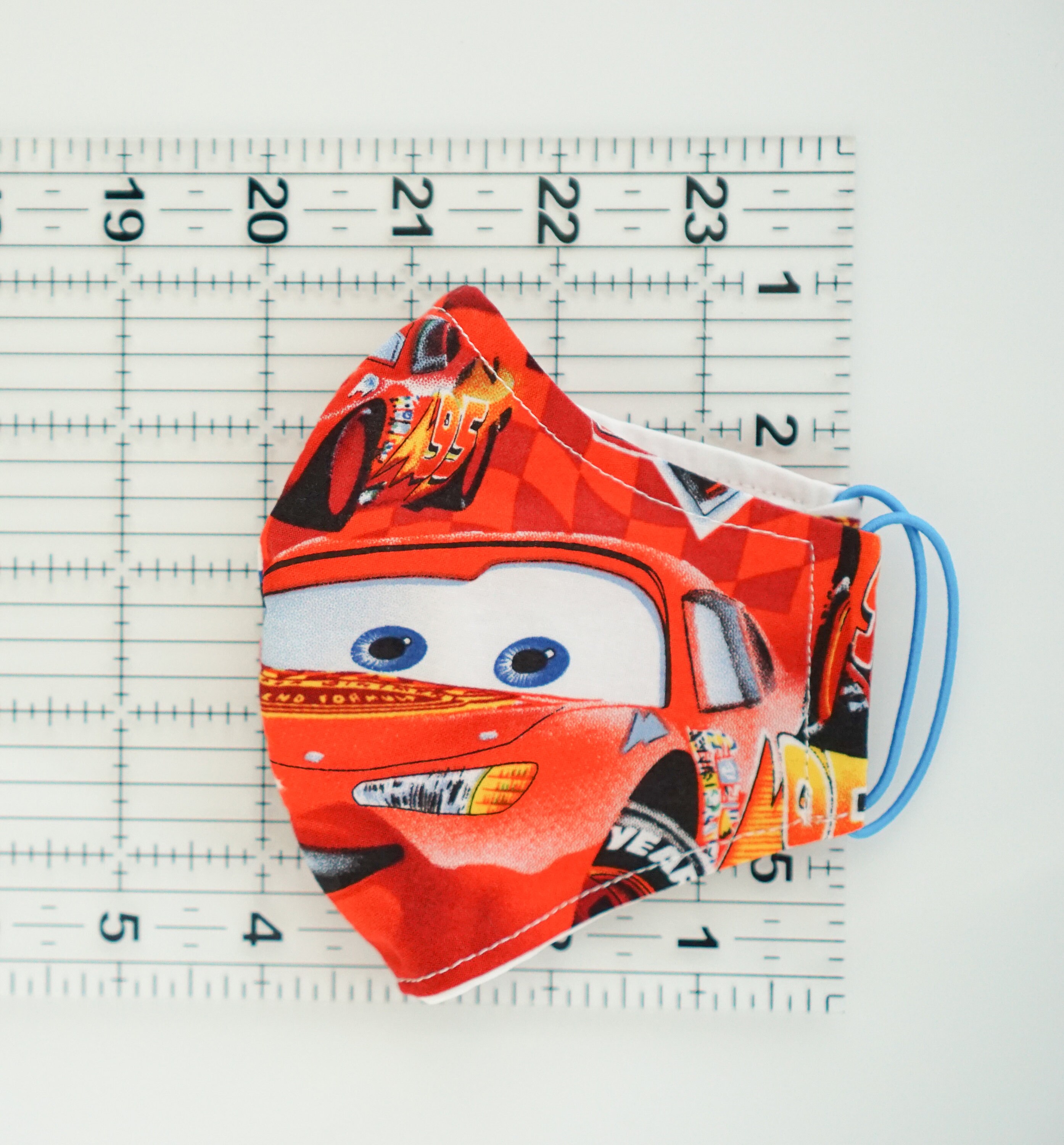 Lightning Mcqueen Face Mask for Children - Etsy