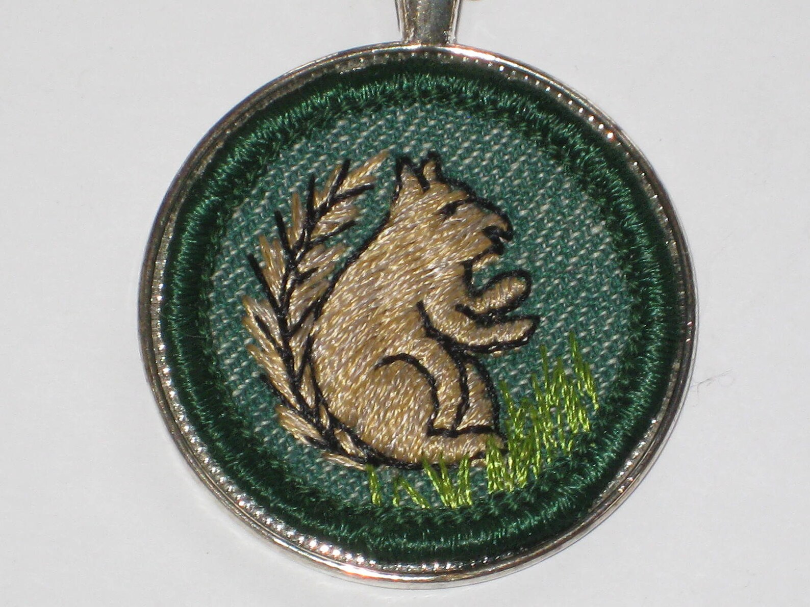 RARE Squirrel Necklace Girl Scout Mammal Badge Land Animal Intermediate ...