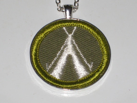 Boy Scout Merit Badge Tent Camping Necklace BSA Leader Gift | Etsy